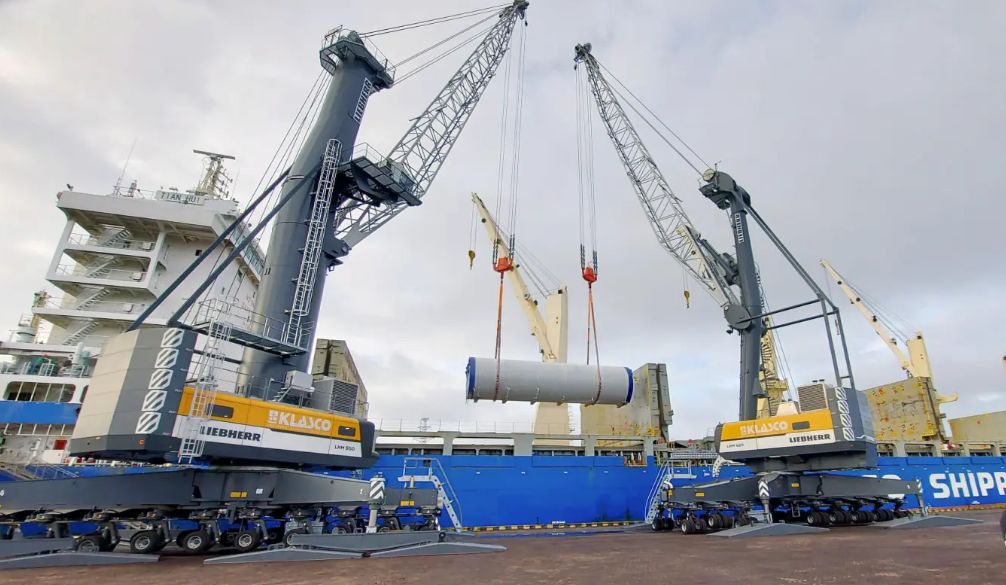 KLASCO terminal receives record cargo for onshore wind farm - Achemos grupė